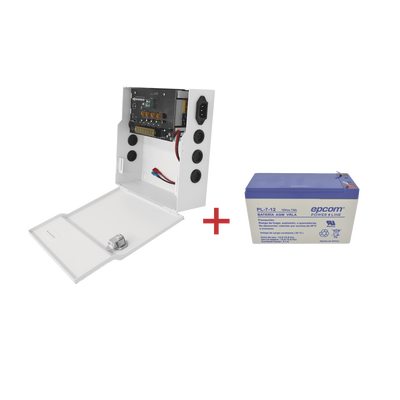 Kit / Fuente PLK12DC4ABK + Batería incluída PL712 – Hikvision Store
